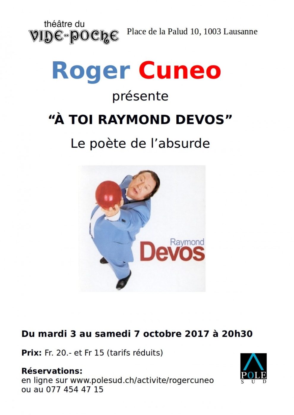 Roger Cuneo présente “A toi Raymond Devos” – Radio Django